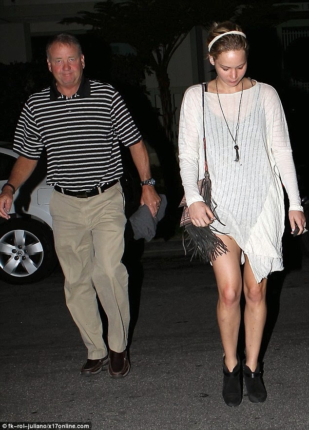 Dad To The Rescue For Jennifer Lawrence