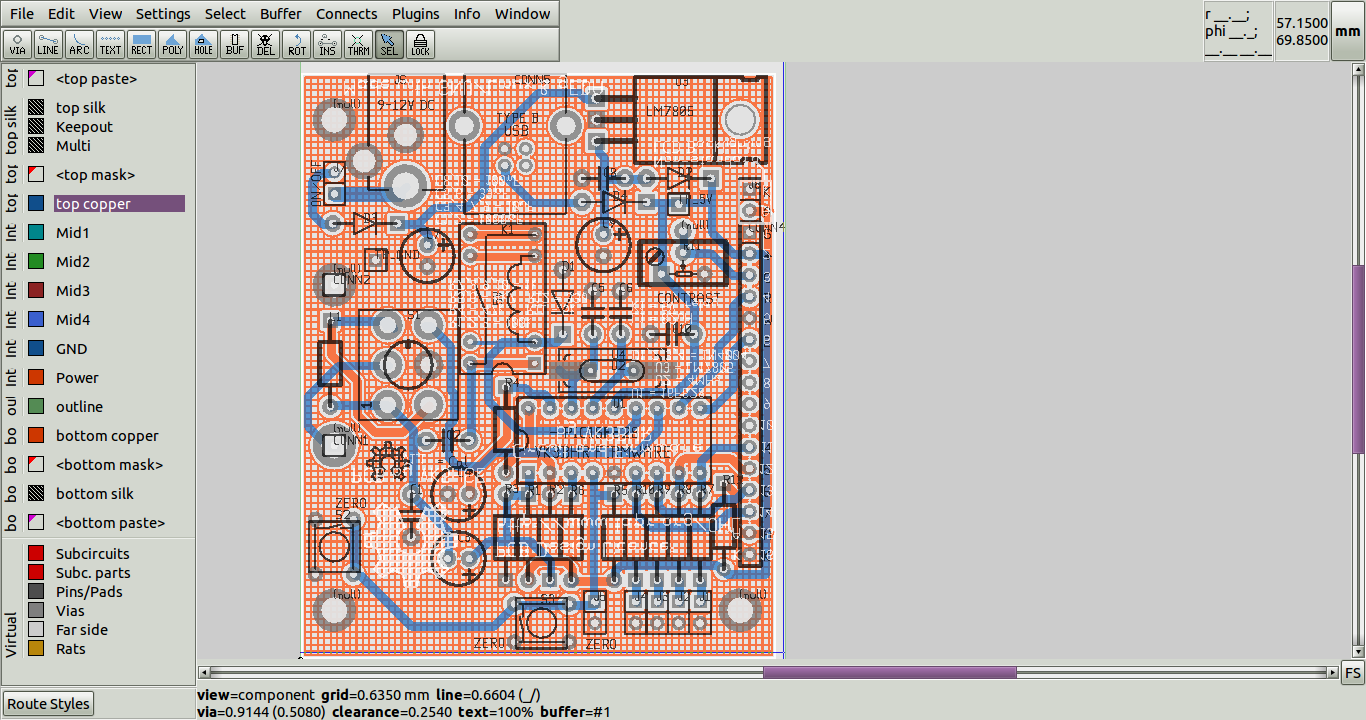 blog de VK5HSE: pcb-rnd support for Protel Autotrax / Easytrax layout ...