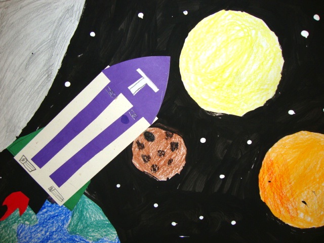 Thomas Elementary Art: 1st Grade Rockets in Space