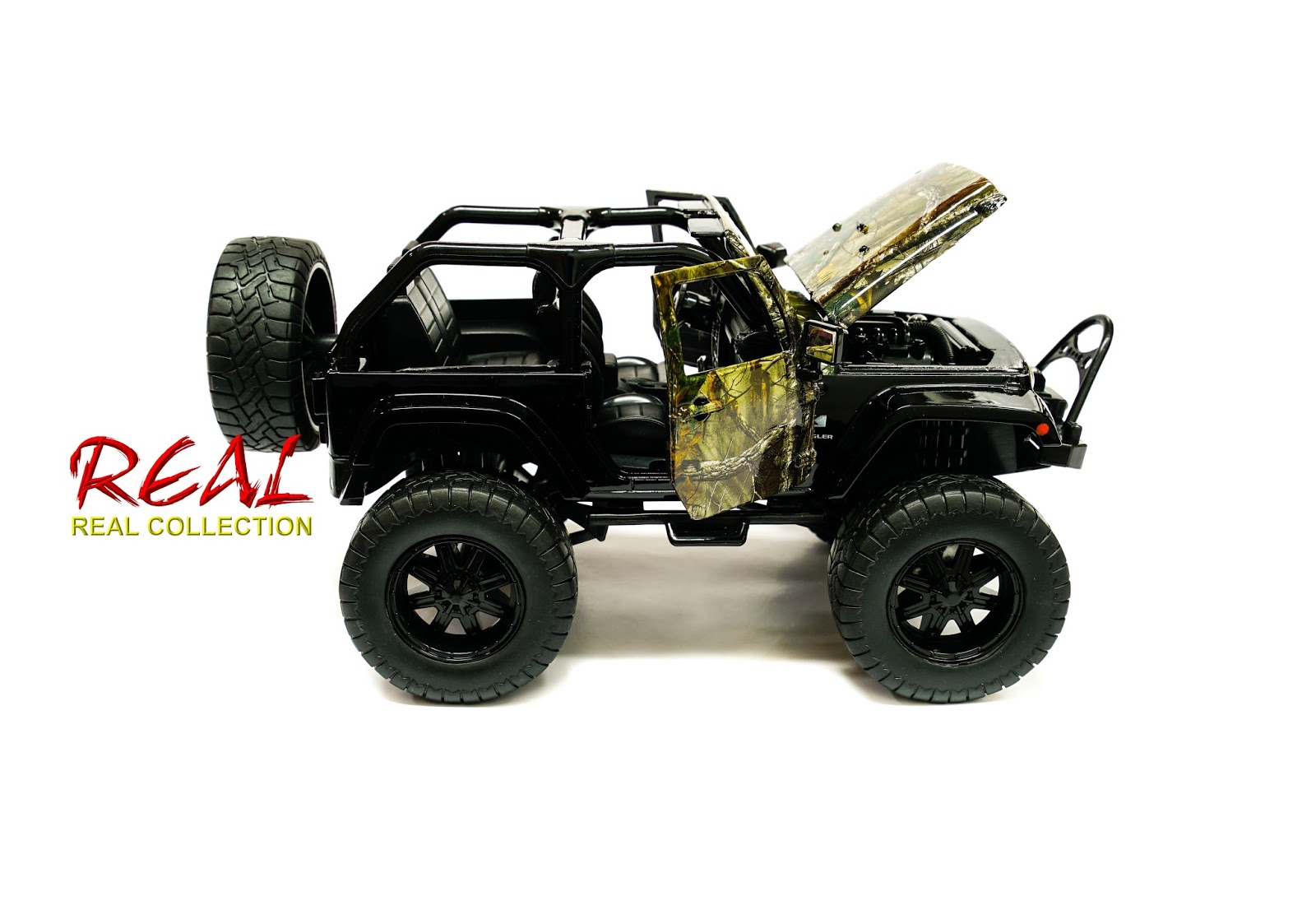REAL COLLECTION: 97143 - 1:24 2007 JEEP WRANGLER REALTREE ( VERSÃO RODÃO )