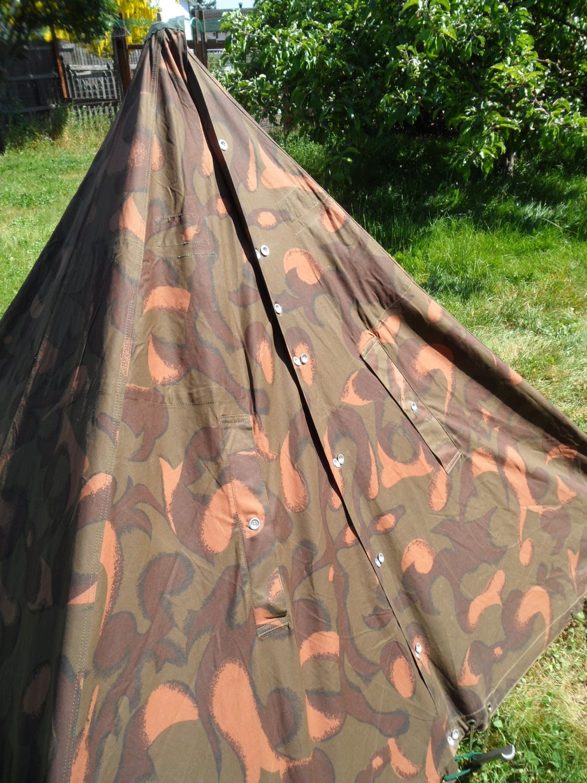 Four Bees: Hungarian Zeltbahn M49/82 Set Up as Tent , With Mosin Nagant ...