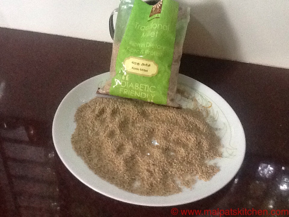 VARAGU / KODO MILLET TAMARIND RICE ~ Malpats Kitchen