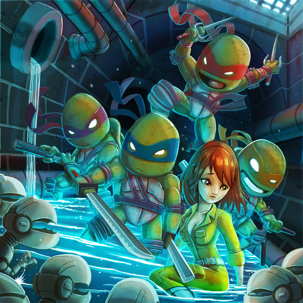 GAMING ROCKS ON: Anime/Cartoon/Comic Art #5: Teenage Mutant Ninja ...
