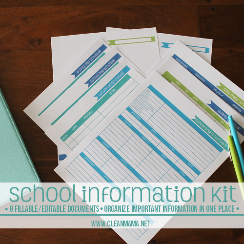 IHeart Organizing: Ended: HUGE Back-To-School Printable Organizing Bundle!