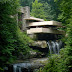 House Over Waterfall