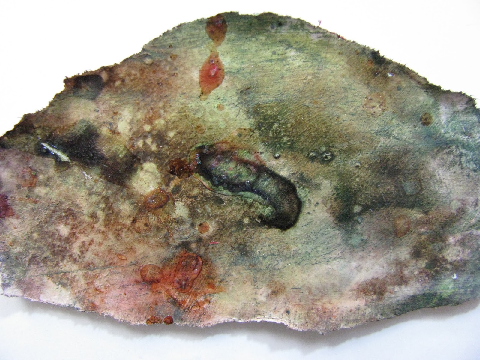 Mundane Entertainment: Polished Stone Technique With Tattered Angels Paints