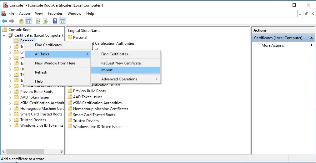 KAILASH'S BLOGS: Install certificate to enable encrypted connections to ...