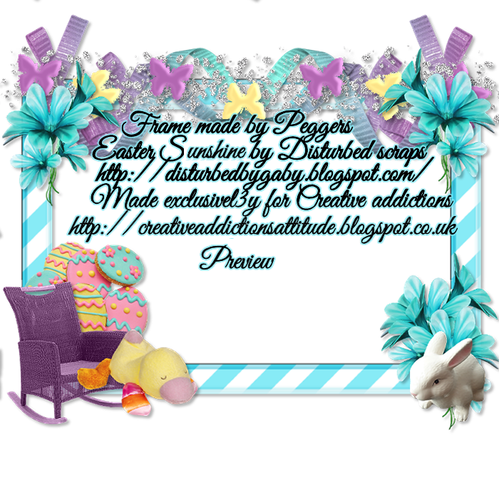 Creative Addictions Attitude: Easter Cluster Frames