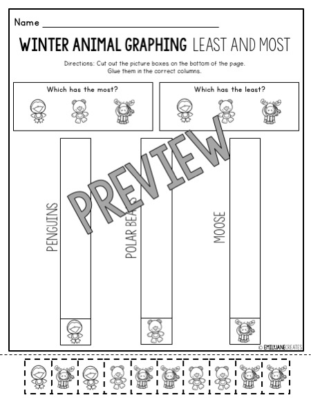 Emily Jane Creates: JANUARY NO PREP KINDERGARTEN PACKET-OVER 100 PAGES!