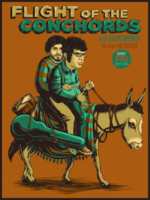 INSIDE THE ROCK POSTER FRAME BLOG: Mike Fudge Flight of The Conchords ...