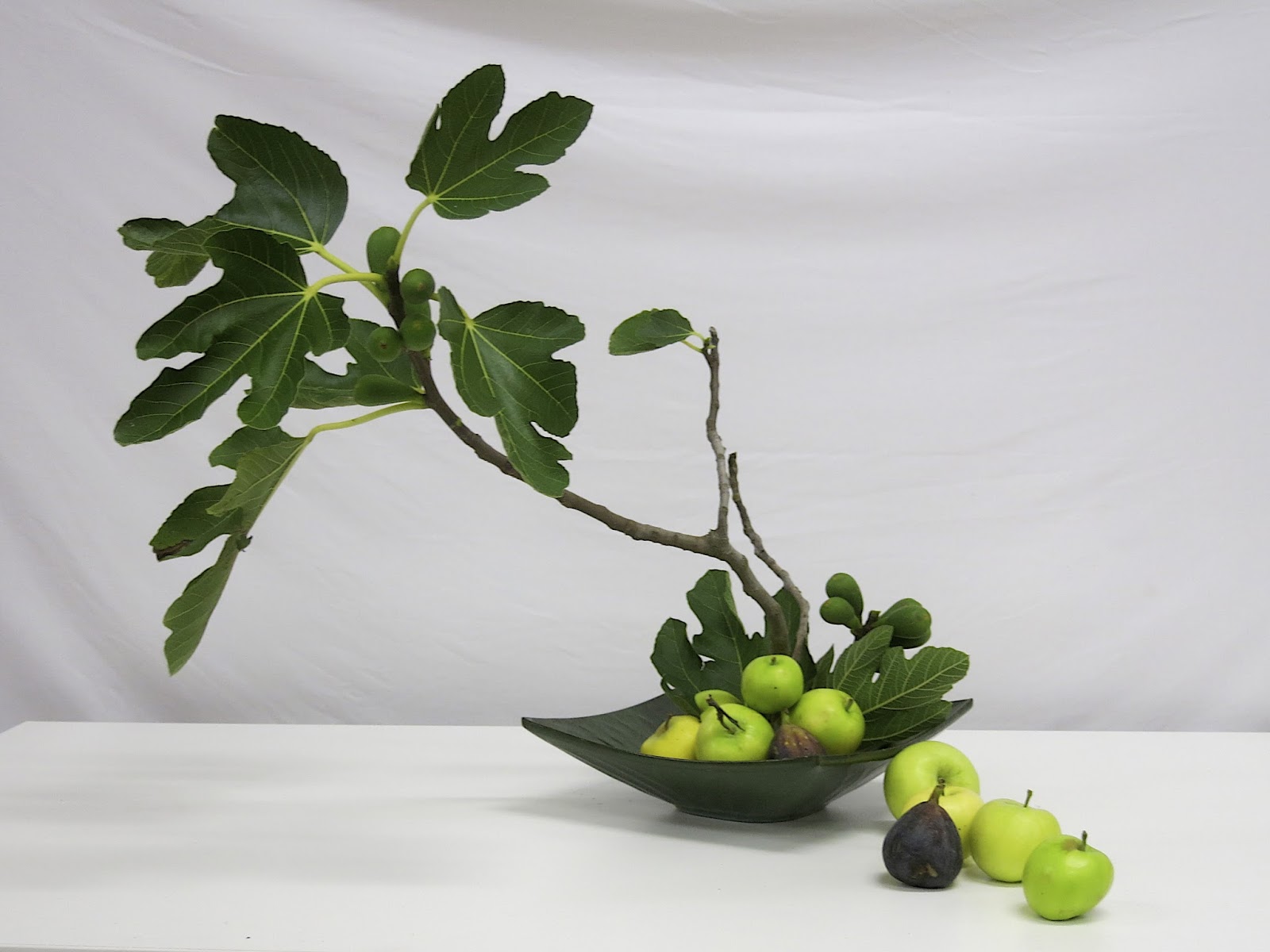 ROADSIDE IKEBANA: COLOUR plus FRUIT AND/OR VEGETABLES