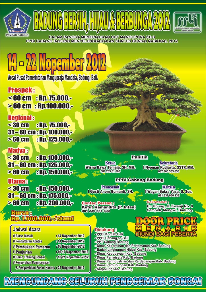Bonsai Bali Info: INFO KONTES BONSAI, BADUNG, BALI