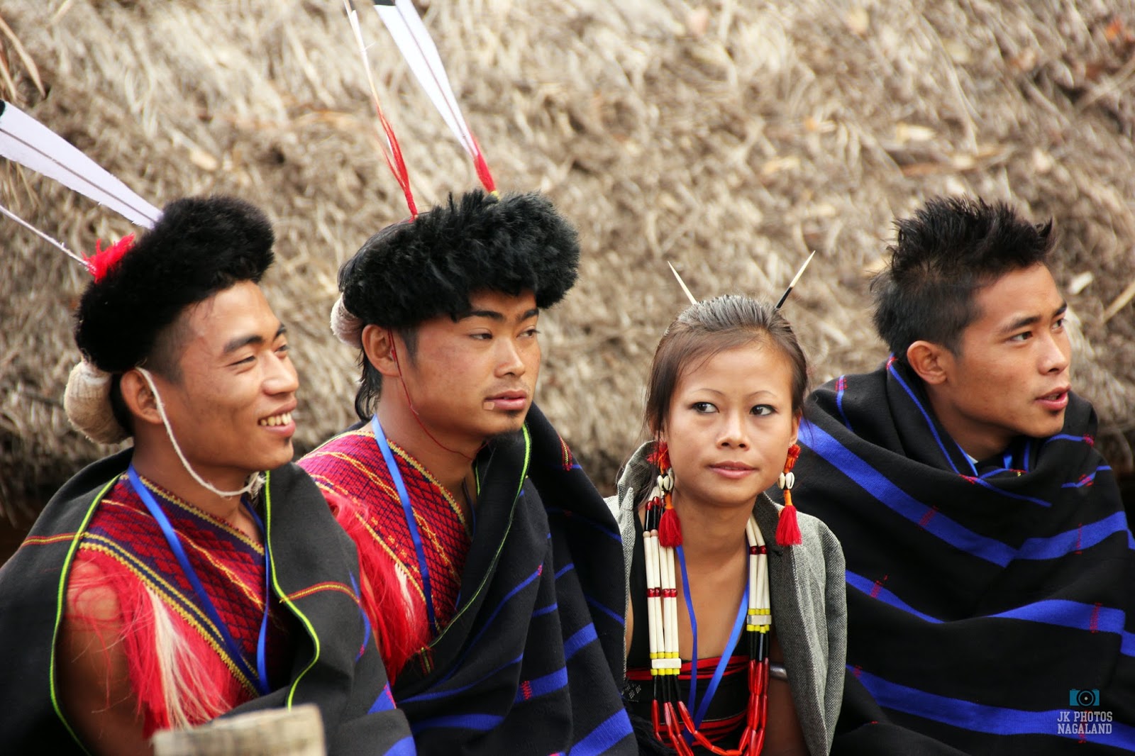 Young Lotha Naga Men In Traditional Attire Playing Traditional Games at ...