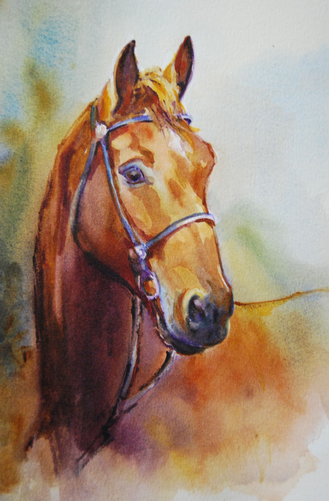 Mercè Nogueira: ACUARELAS (CABALLOS)