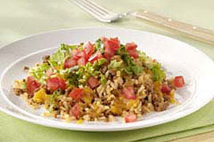 Actually Easy Dinners: 15 Minute Rice and Taco Skillet
