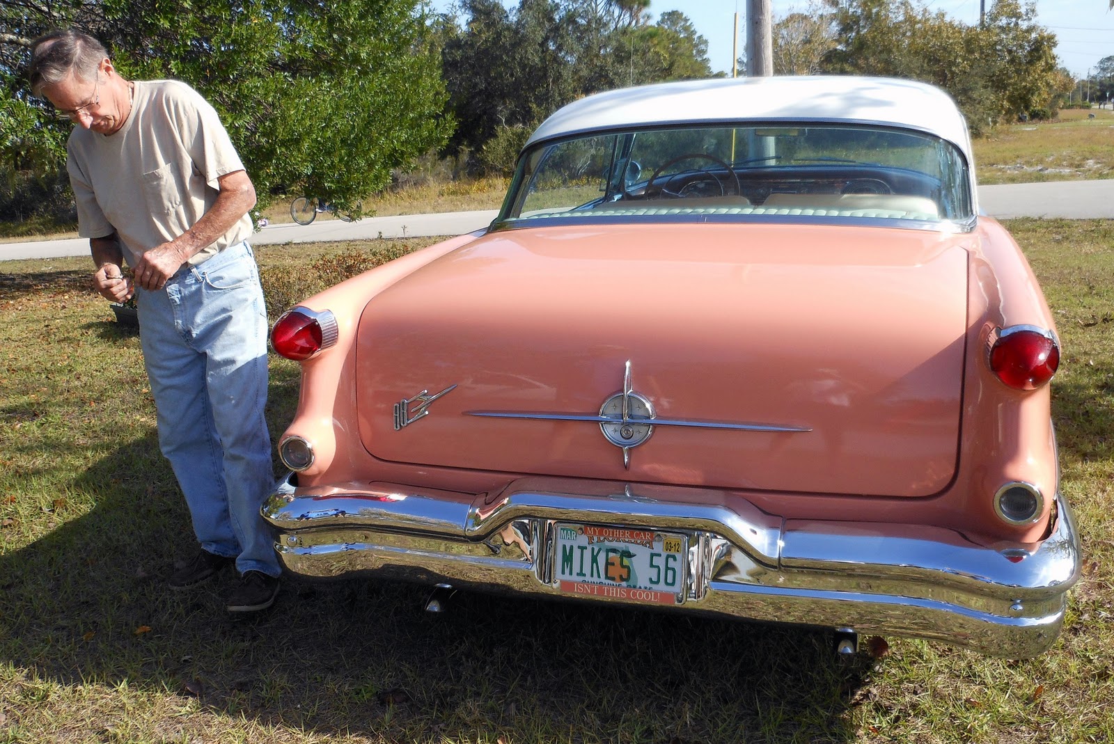 Florida by Bicycle: 1956 Tangerine Oldsmobile