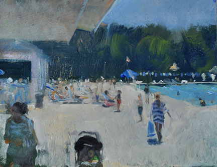 a painting a day: pool