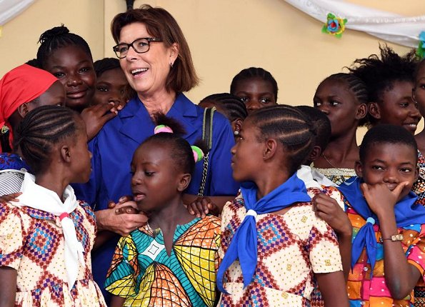 Congo visit of AMADE Mondial president Princess Caroline
