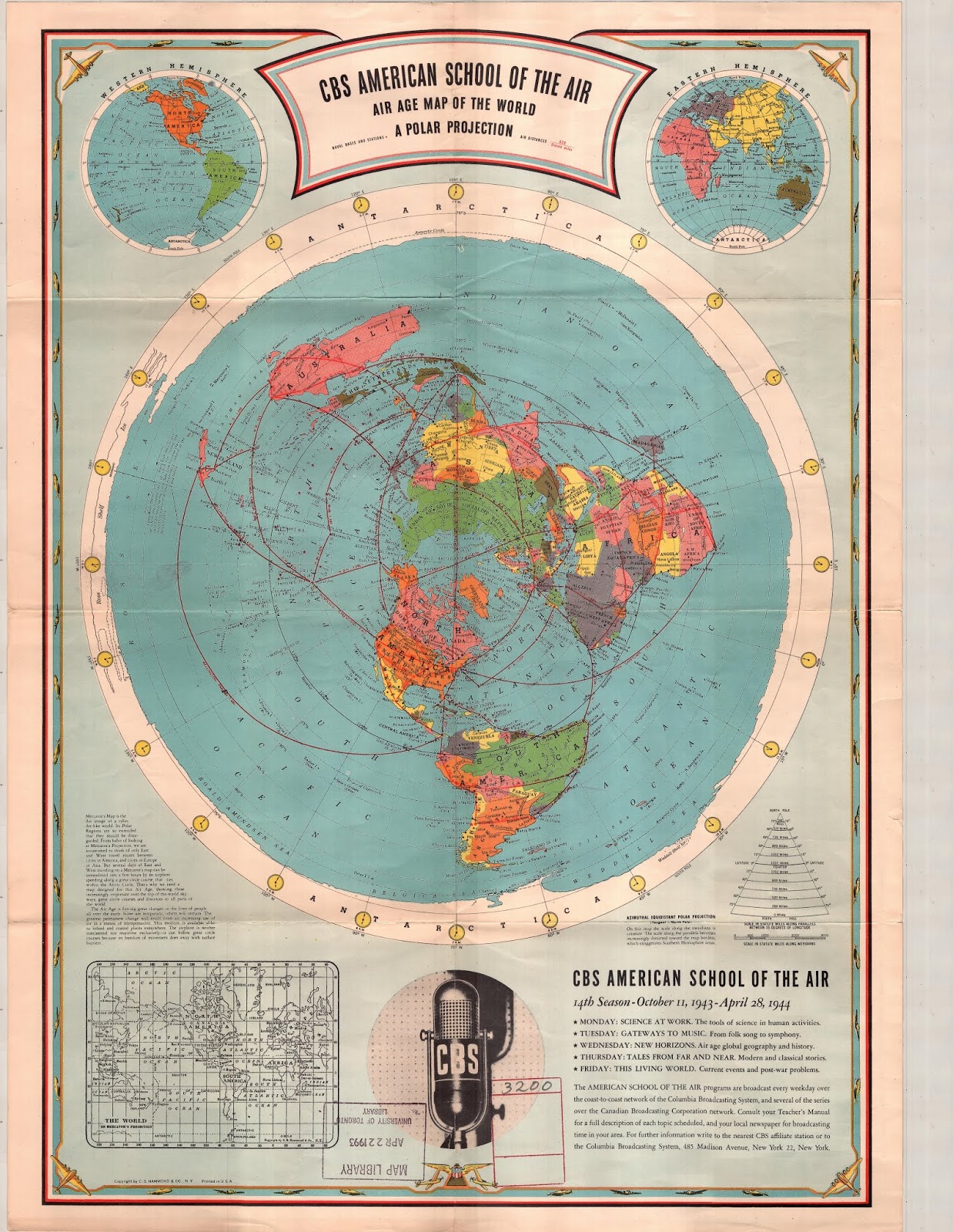 Flat Earth Matters: 29) แผนที่โลกแบนของ Alexander Gleason ปี 1893