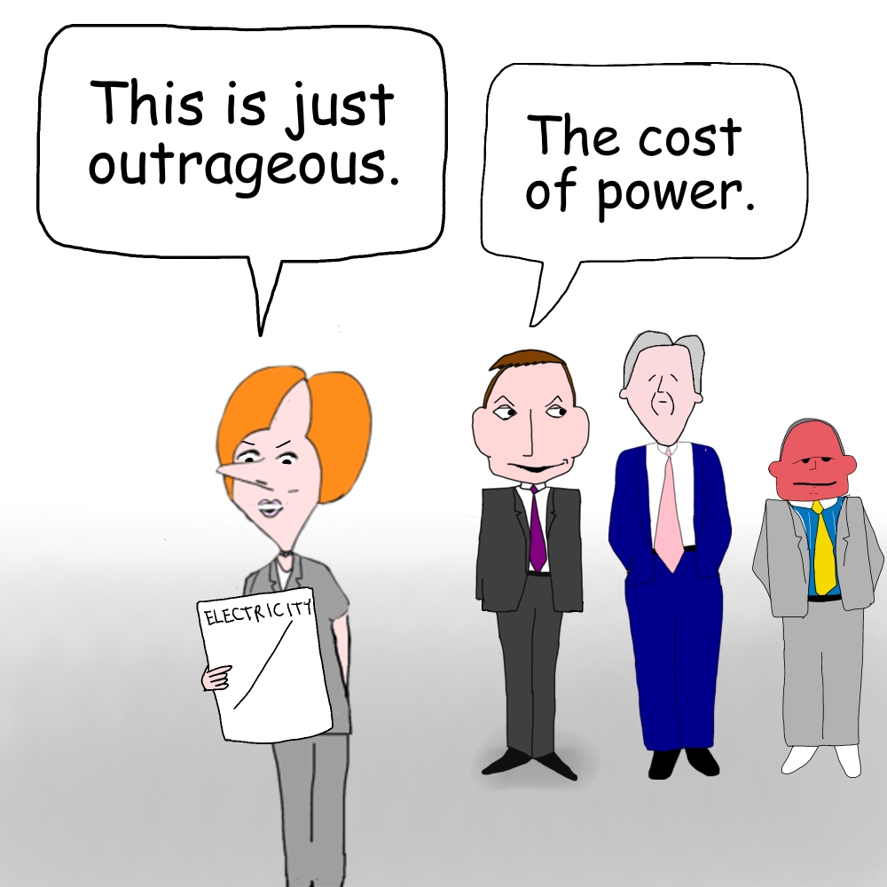 laberal: Julia Gillard and the cost of power. Cartoon.