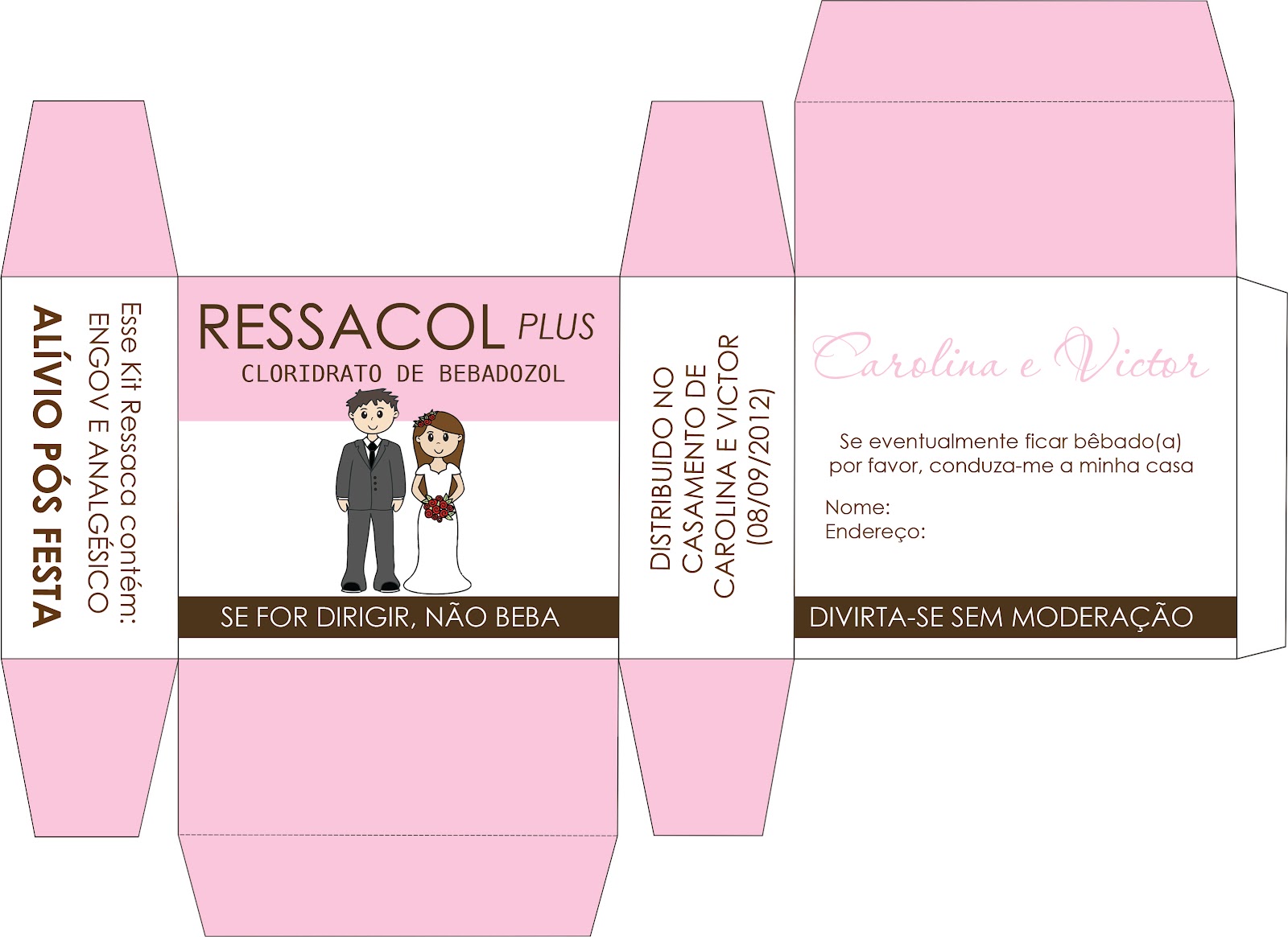 Criarts Personalizações: Kit Ressaca (Casamento)