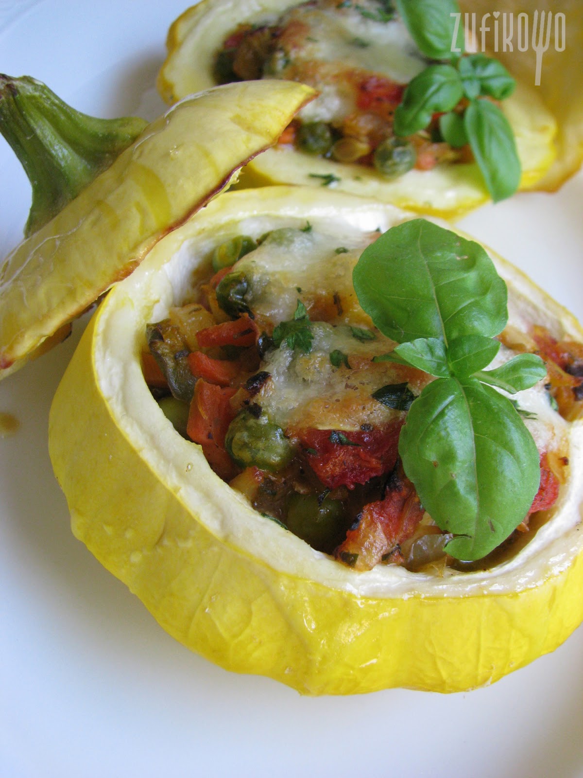 zufikowo: Patisony faszerowane warzywami