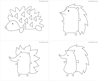 Four Coloring: Free printable Porcupine coloring pages for kids