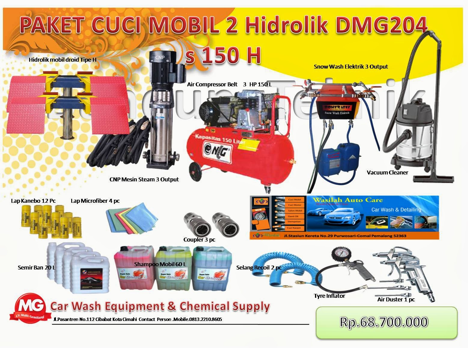 PAKET CUCI MOBIL 2 HIDROLIK - PERALATAN CUCI MOBIL DAN MOTOR MURAH