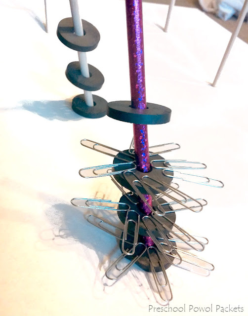 Magnetic Paperclip Trees STEM Challenge Science Experiment | Preschool ...