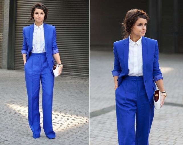 welovewomen: BLUE STREET STYLE LOOKS!!!