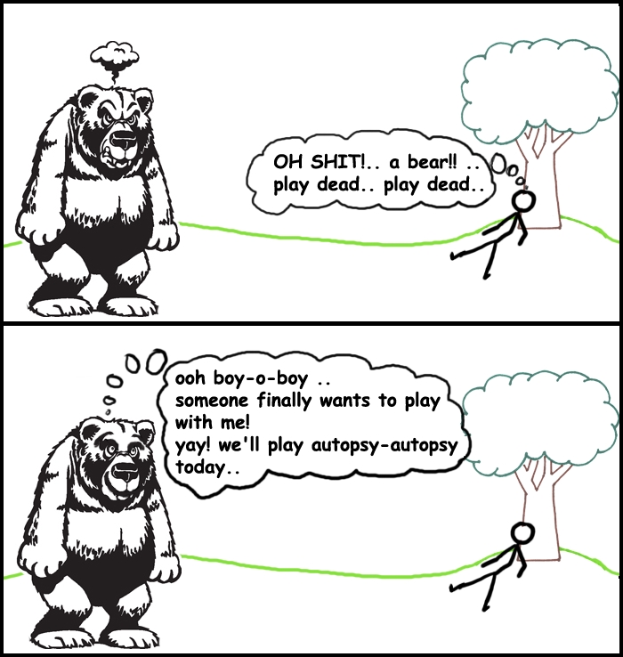 Digestive Pyrotechnics: Playing Dead