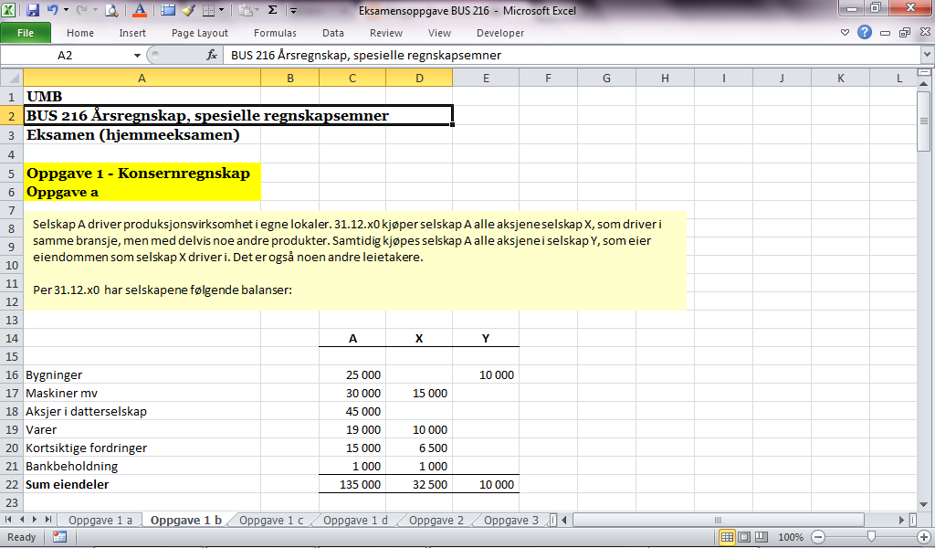 (Ex-) Siviløkonom (-student): Årsregnskap: spesielle regnskapsemner