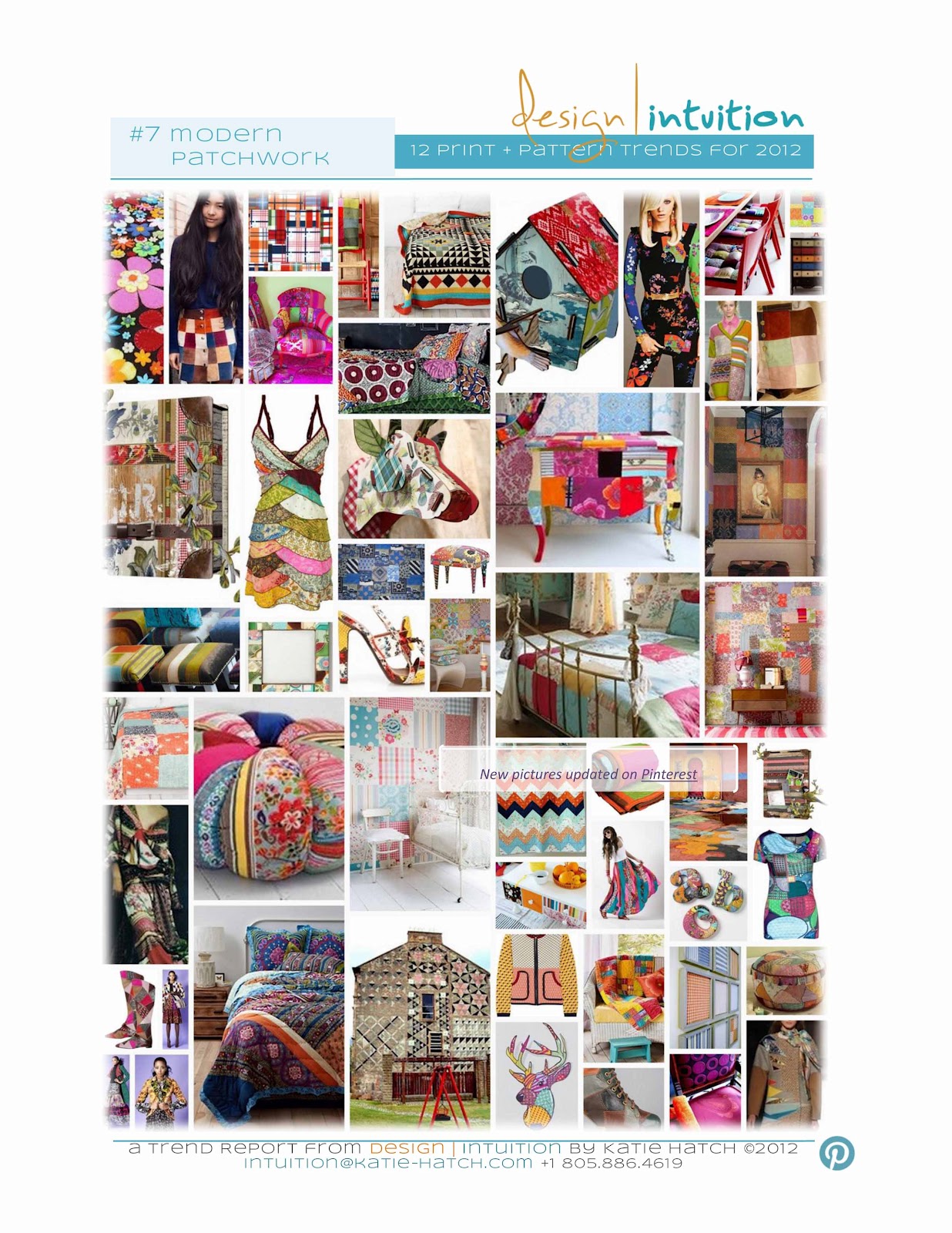 Design | Intuition by Katie Hatch: Print + Pattern Trend: Modern Patchwork