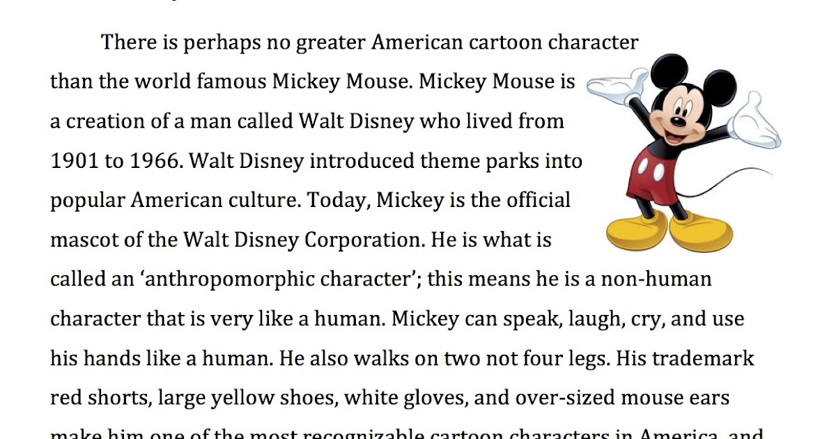 First Year English Reading: 4. Mickey Mouse