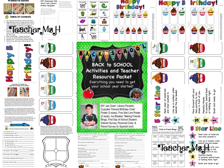 Teacher Ms H ~ Third Is the Word: Back to School Blog Hop: Ideas, Tips ...