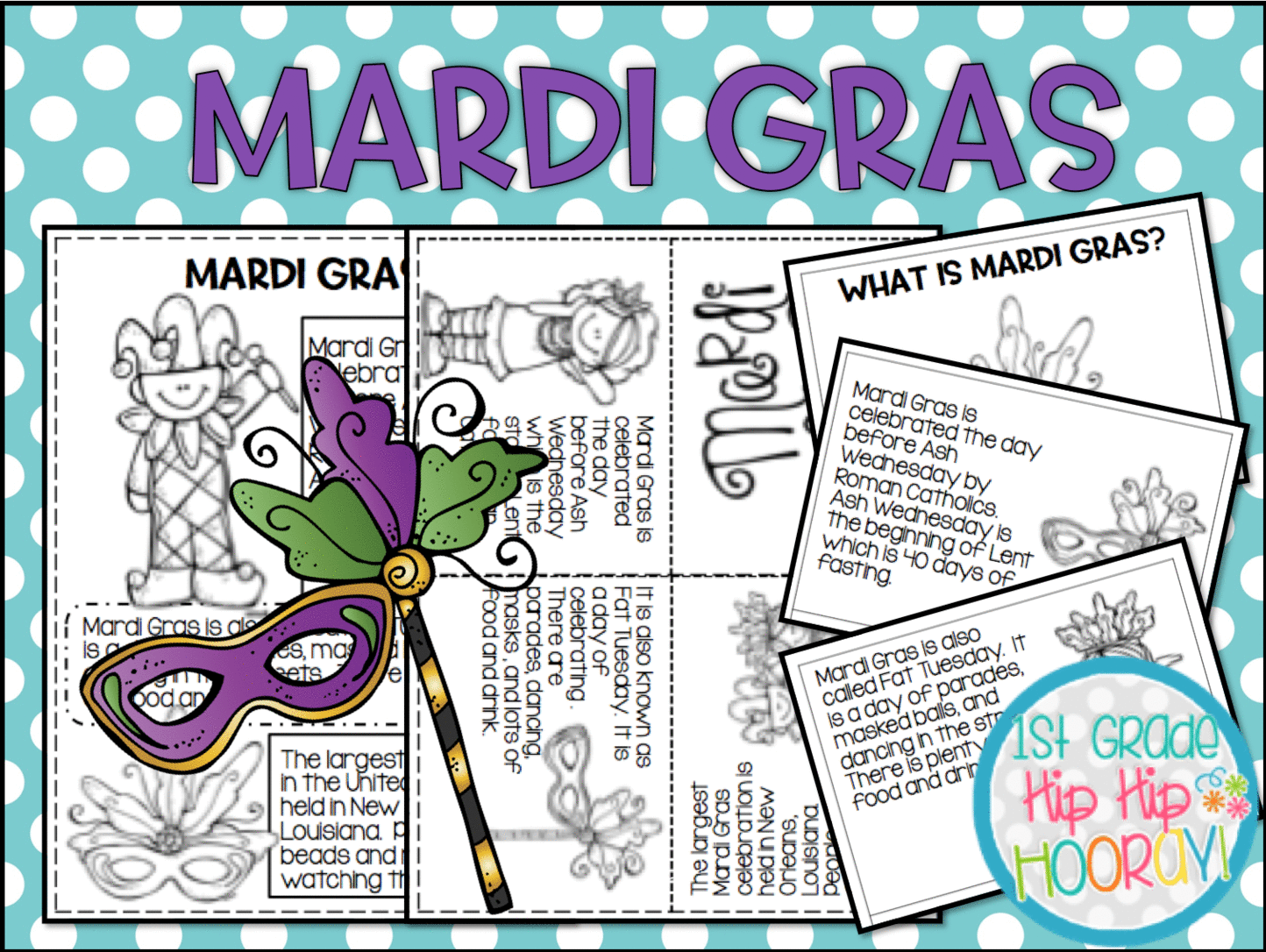 1st Grade Hip Hip Hooray!: March 2nd Mardi Gras