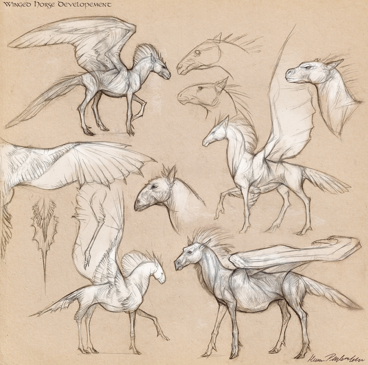 Graphite Dragons: Aerie: Winged Horses and Wyrms