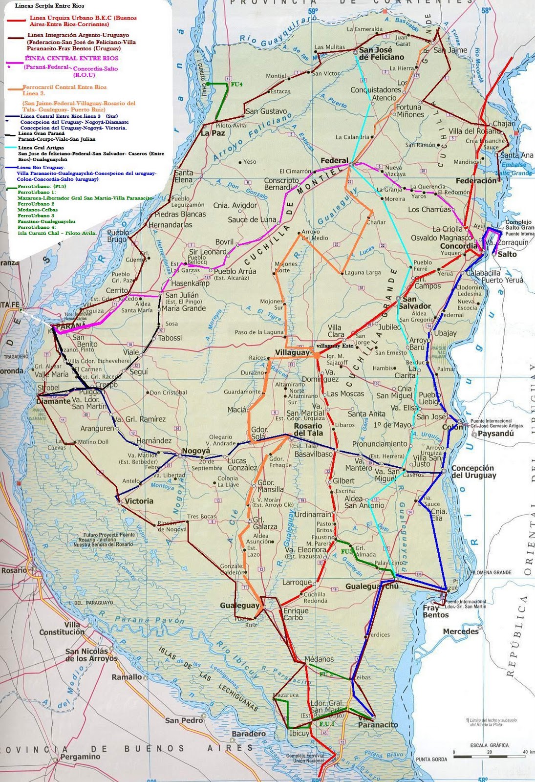 S.E.R.PLA s.a: Red de la Provincia de Entre Rios