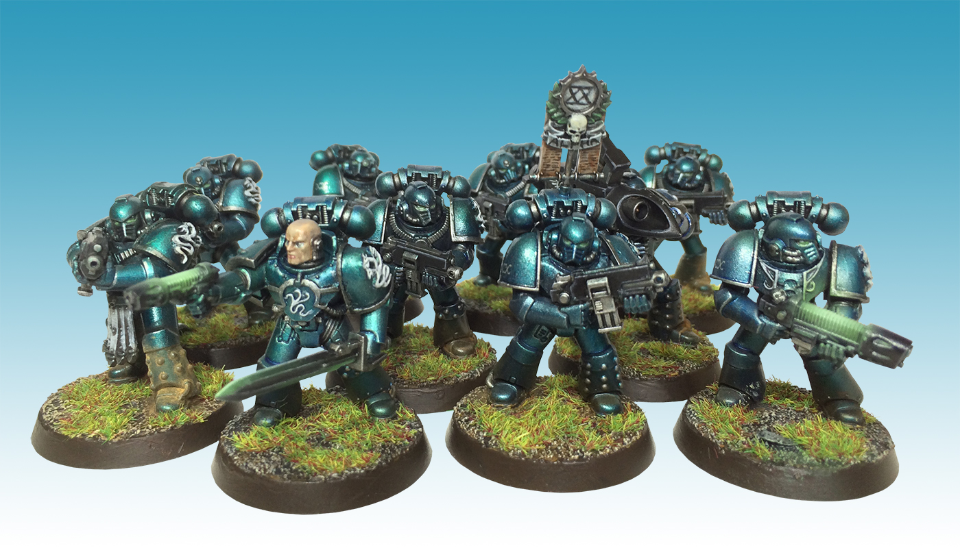 notquitepainted: SHOWCASE: Alpha Legion veteran tactical squad