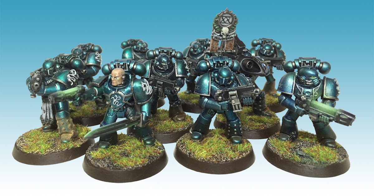 notquitepainted: SHOWCASE: Alpha Legion veteran tactical squad