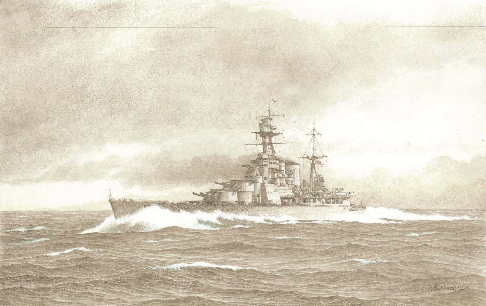 Keith Bacon Naval Artist