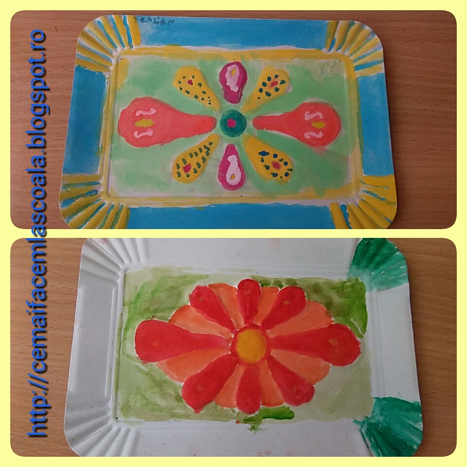 FLORI - PICTURĂ PE FARFURII DE CARTON