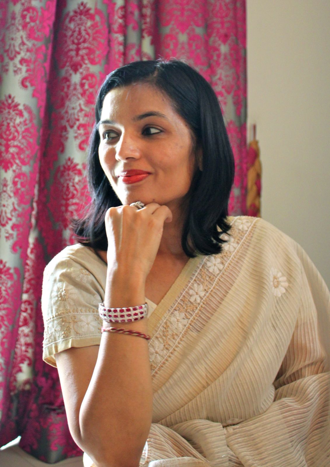 Sohum Sutras: Maheshwari sari