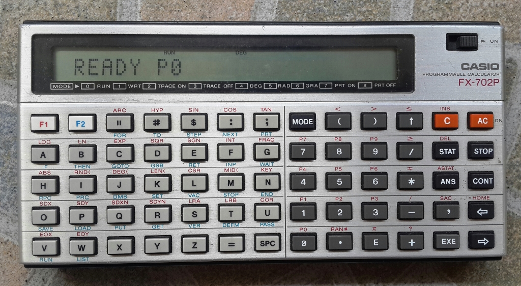 KoleksiKu Barang Jadul: Vintage Casio programmable calculator FX-702P ...