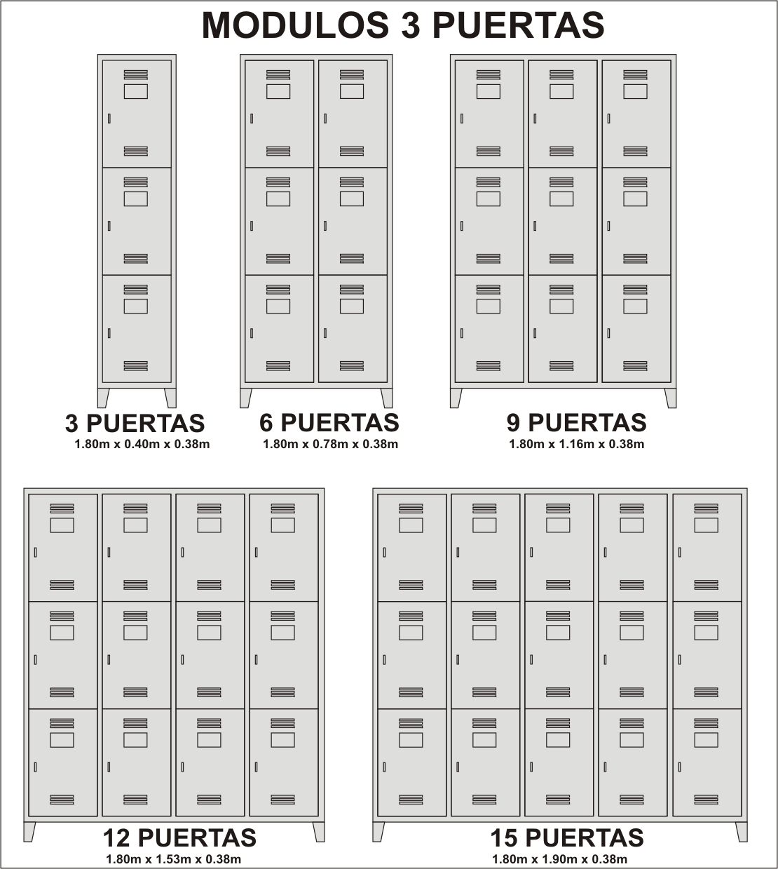 Casilleros Lockers Metalicos