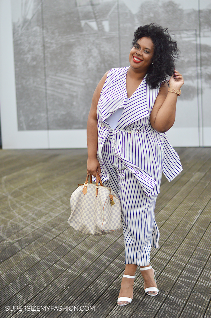 Pinstriped Sass | Supersize my Fashion