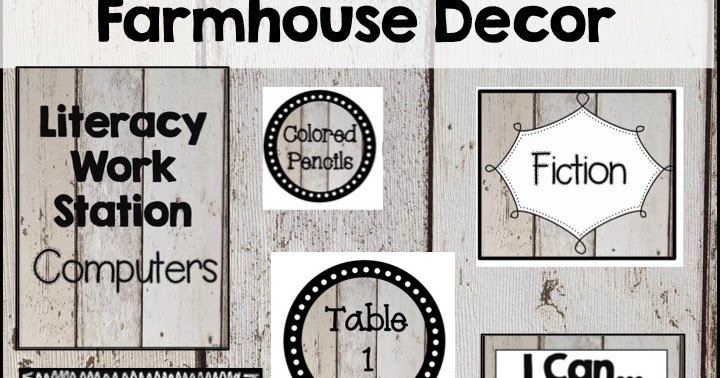 Farmhouse Decor in the Classroom with a Freebie! - Literacy Without ...