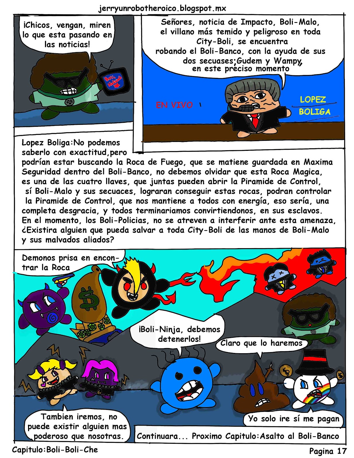 Jerry Un Robot Heroico: COMIC DE LOS "BOLIS Y SUS AVENTURAS" (INFANTIL)