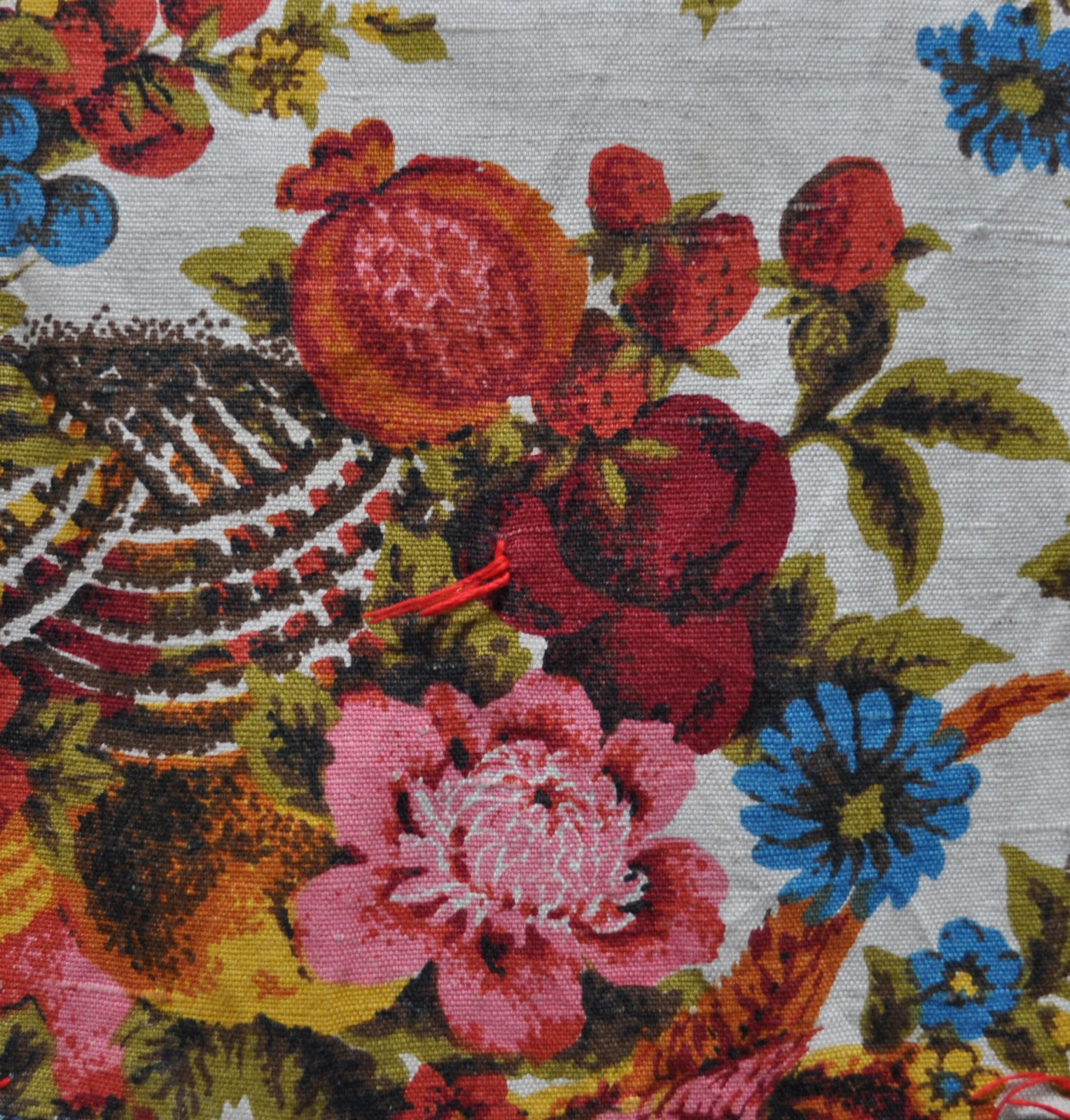 Wonkyworld: c. 1970 one-patch with fabric samples