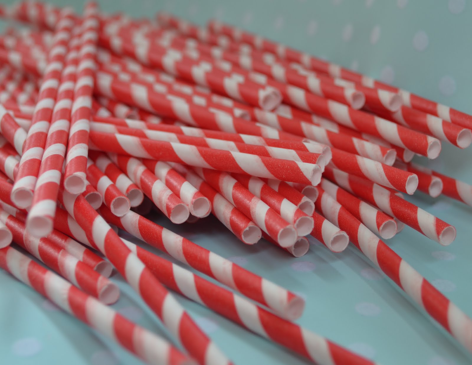 Three Pixie Lane: Red Paper Straws